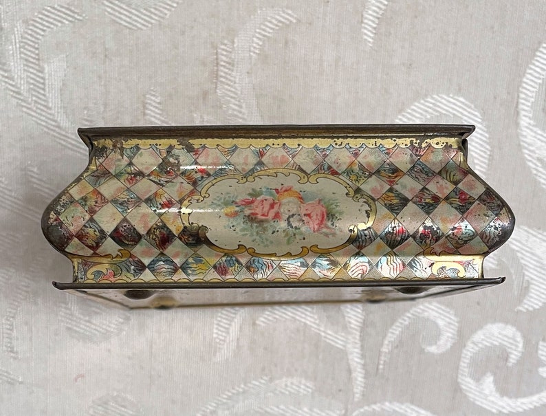 Beautiful Tiny Ornate Tin Box W 1700s Minuet Dancing Scene - Etsy