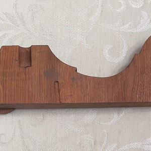 Antique Wood Scroll Piece Thick & Sturdy Partial Wooden Carved Piece ...
