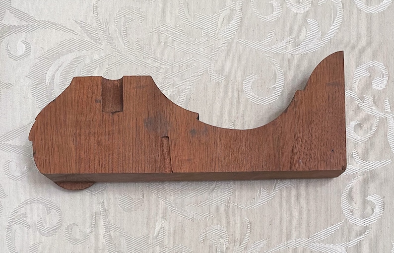 Antique Wood Scroll Piece Thick & Sturdy Partial Wooden Carved Piece ...