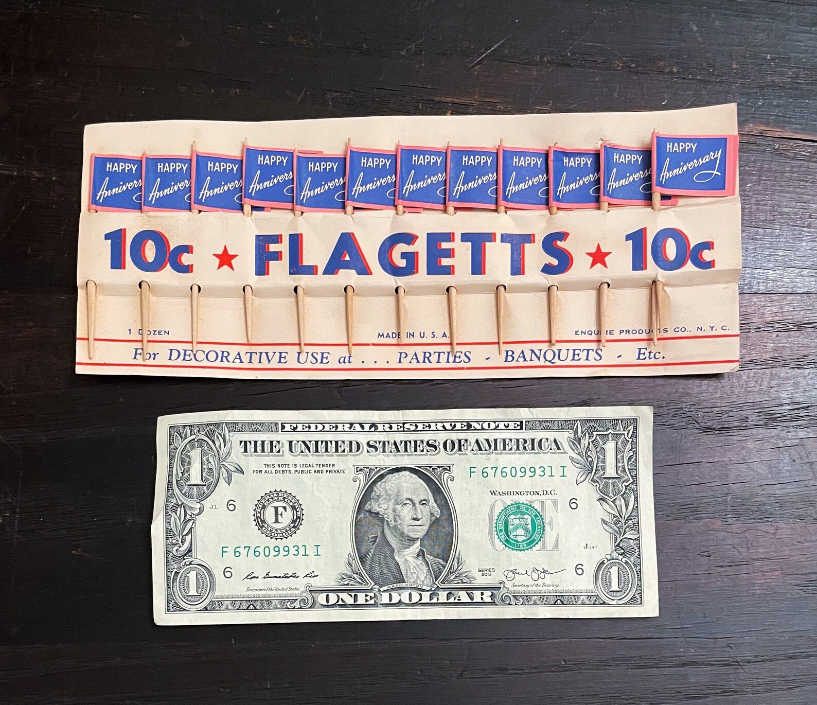 Set of 13 Vintage C 1940s Tiny Flags Flagetts Party Décor - Etsy