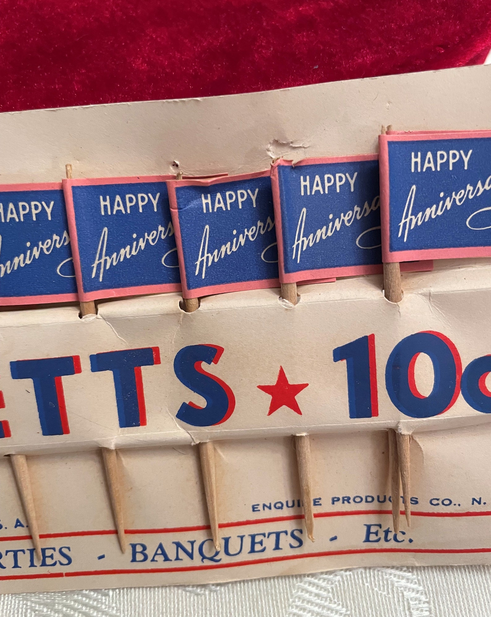 Set of 13 Vintage C 1940s Tiny Flags Flagetts Party Décor - Etsy