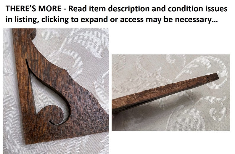 3 Small Antique Partial Wood Scroll Pieces Leaf Acorn Ornate - Etsy