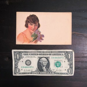 Antique Flapper Girl Postcard C 1920s Pretty Lady W Purple - Etsy