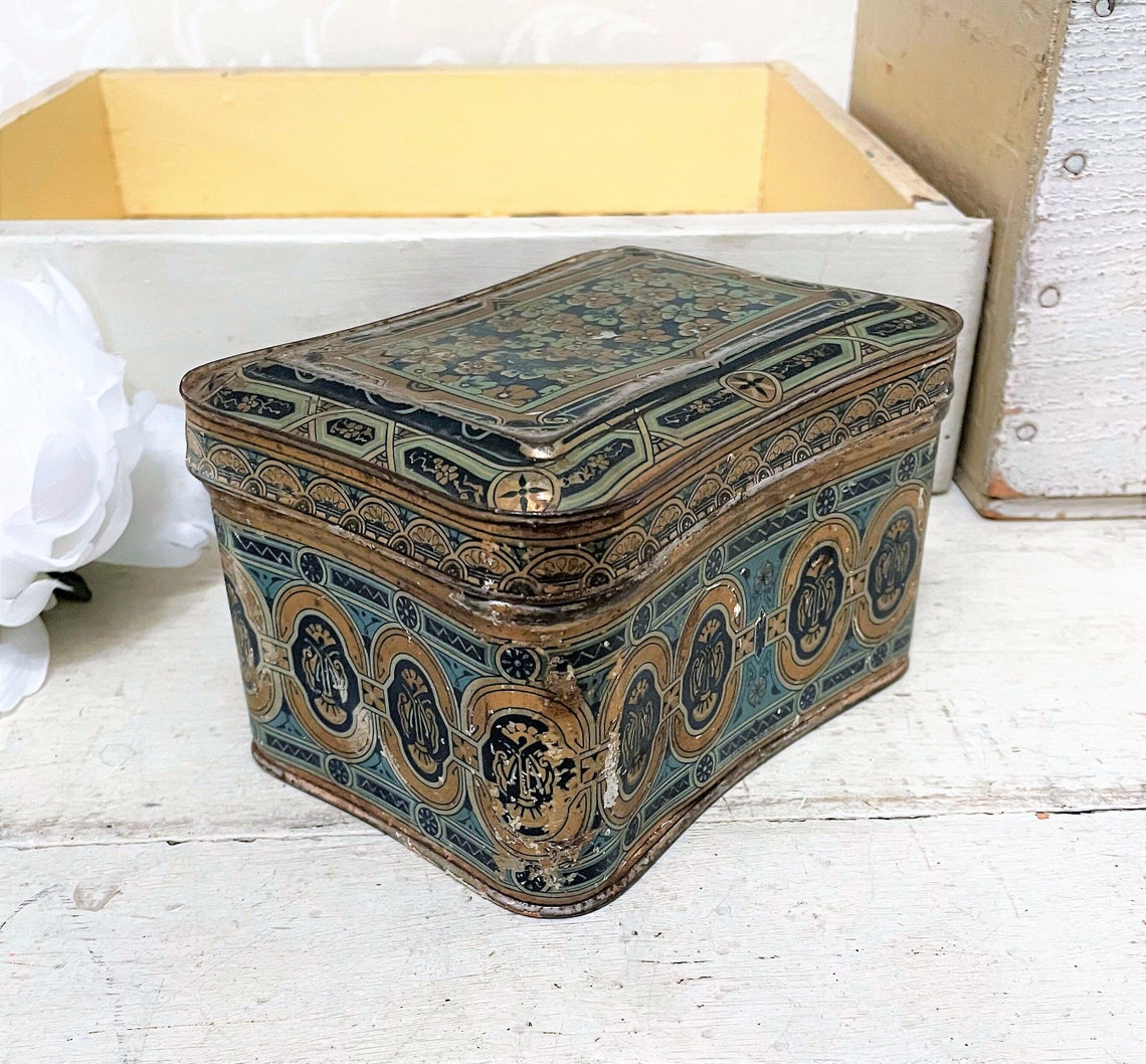 Late 1800s Antique Coconut Tin Metropolitan Cocoanut Ornate - Etsy