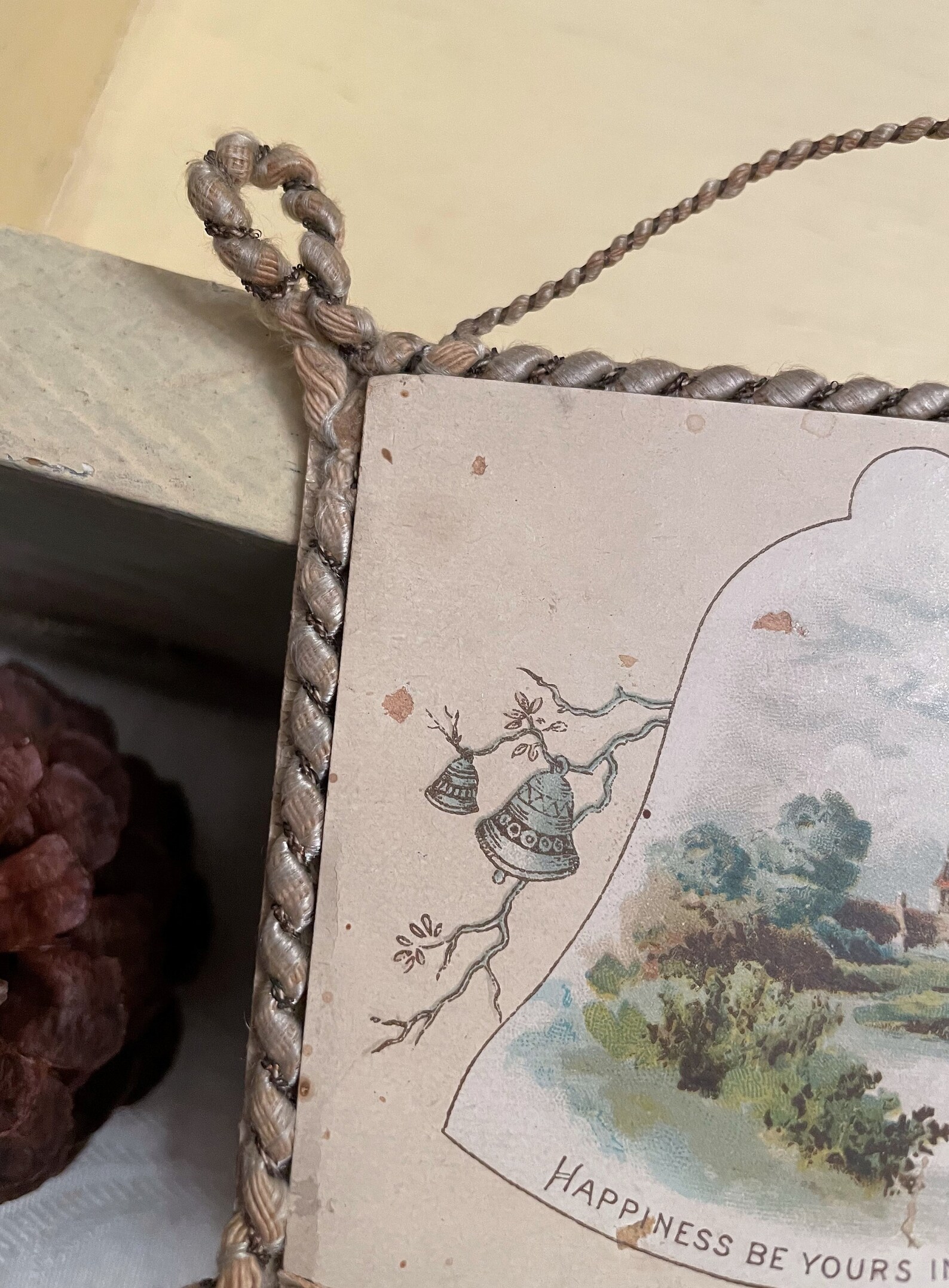 Antique Victorian Era New Years Paper Ornament Bell Shape W - Etsy