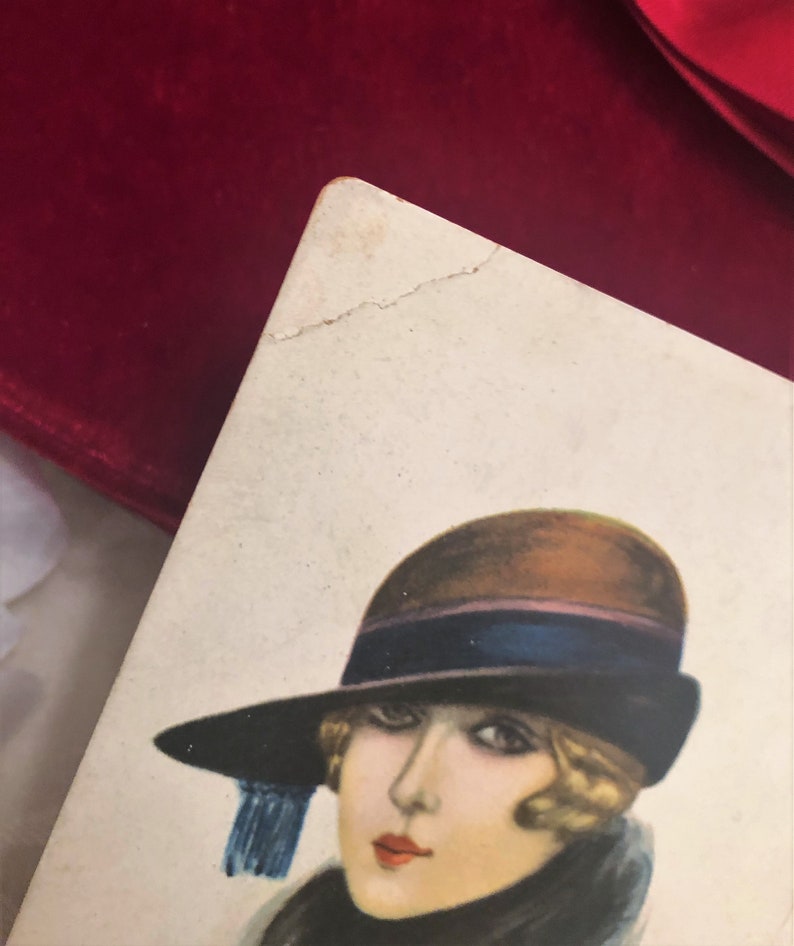 Fab Flapper Postcard C 1920s Flapper Girl Pretty Lady in | Etsy