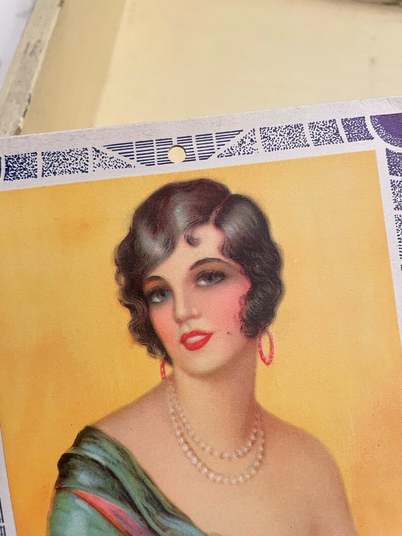 Beautiful 1931 Flapper Glamour Girl Calendar Pretty Lady - Etsy
