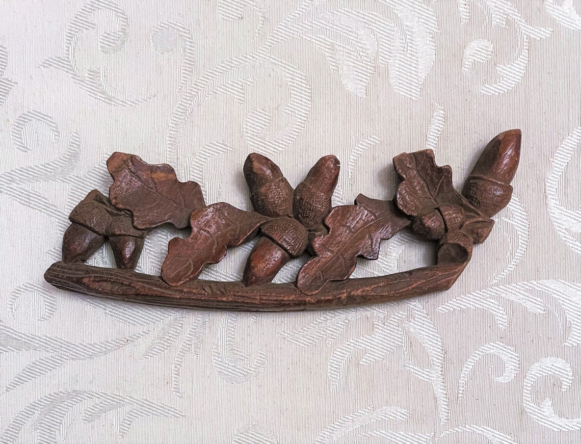 3 Small Antique Partial Wood Scroll Pieces Leaf Acorn Ornate - Etsy
