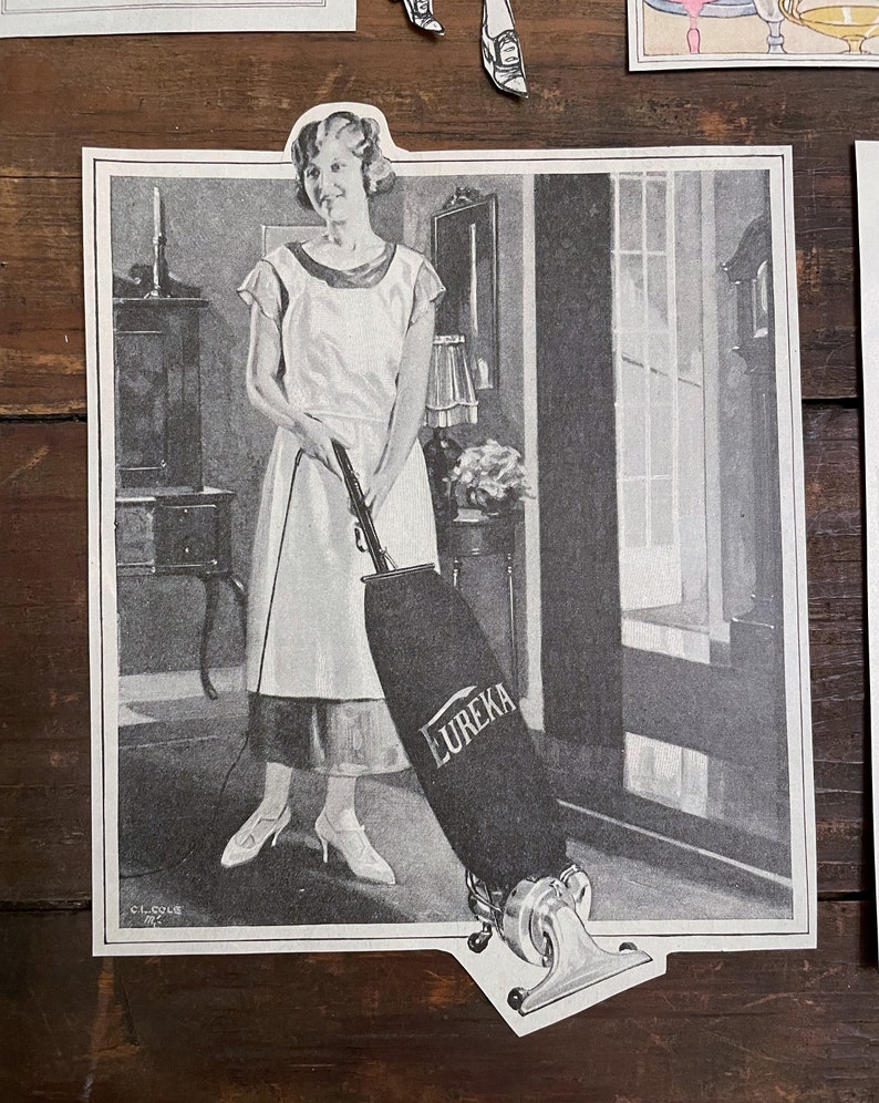 6 Vintage C 1920s Housework Flapper Magazine Illustrations - Etsy