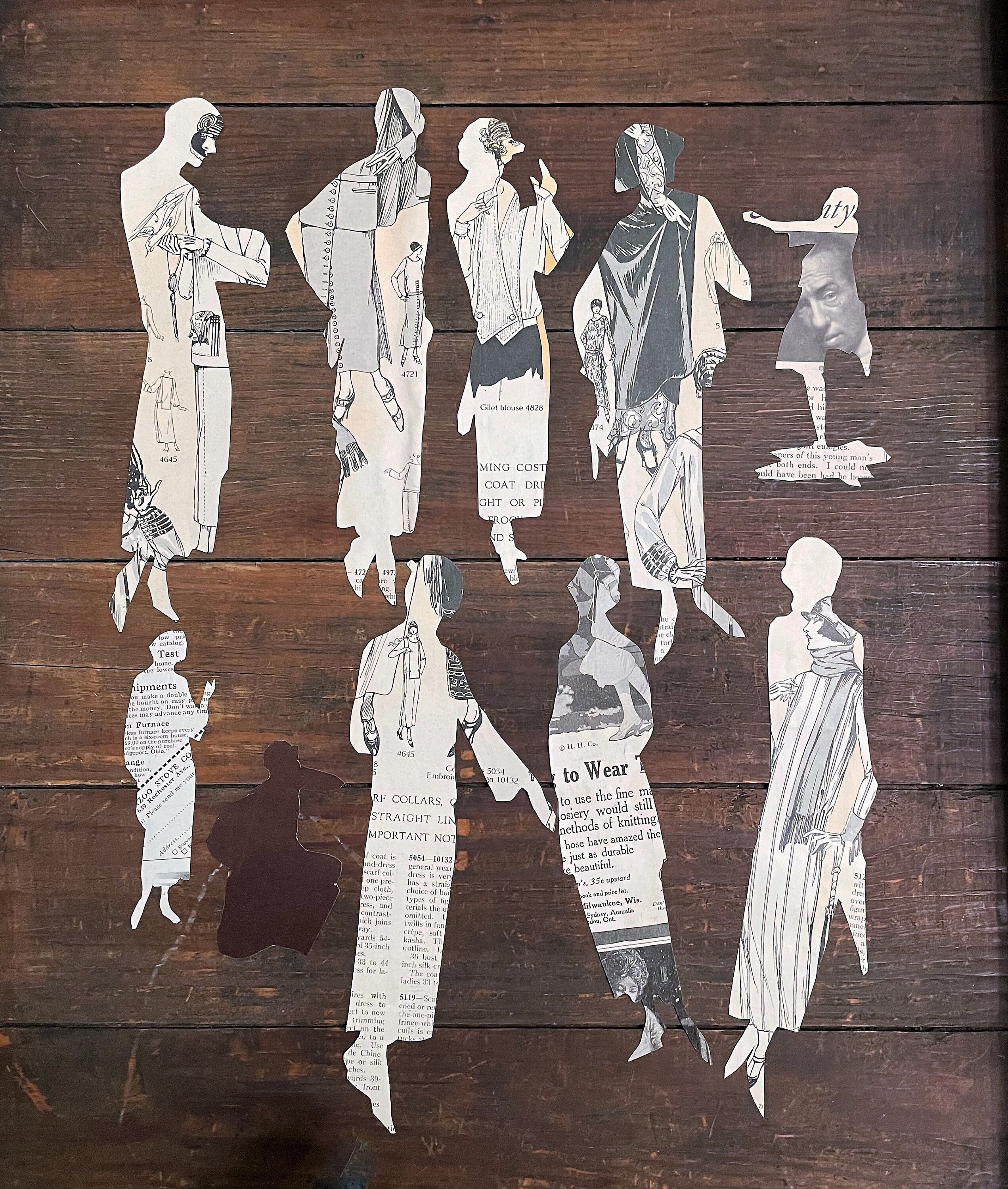10 Fab Vintage 1920s Flappers Magazine Cut Outs Black & | Etsy