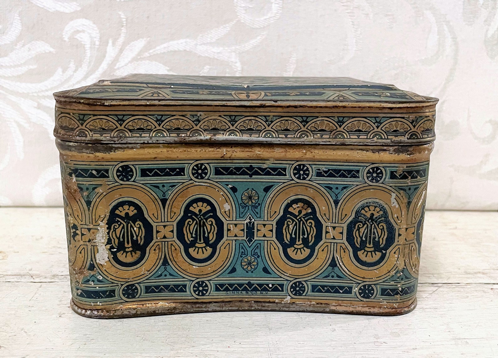 Late 1800s Antique Coconut Tin Metropolitan Cocoanut Ornate - Etsy
