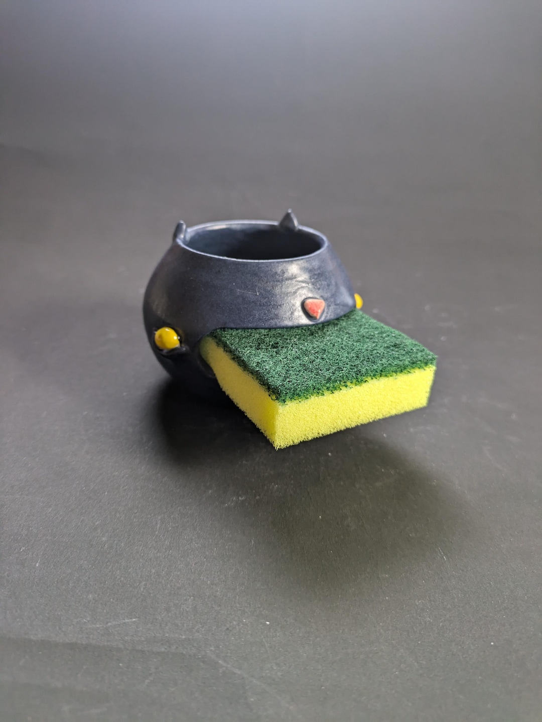 Black Cat Sponge Holder - Etsy