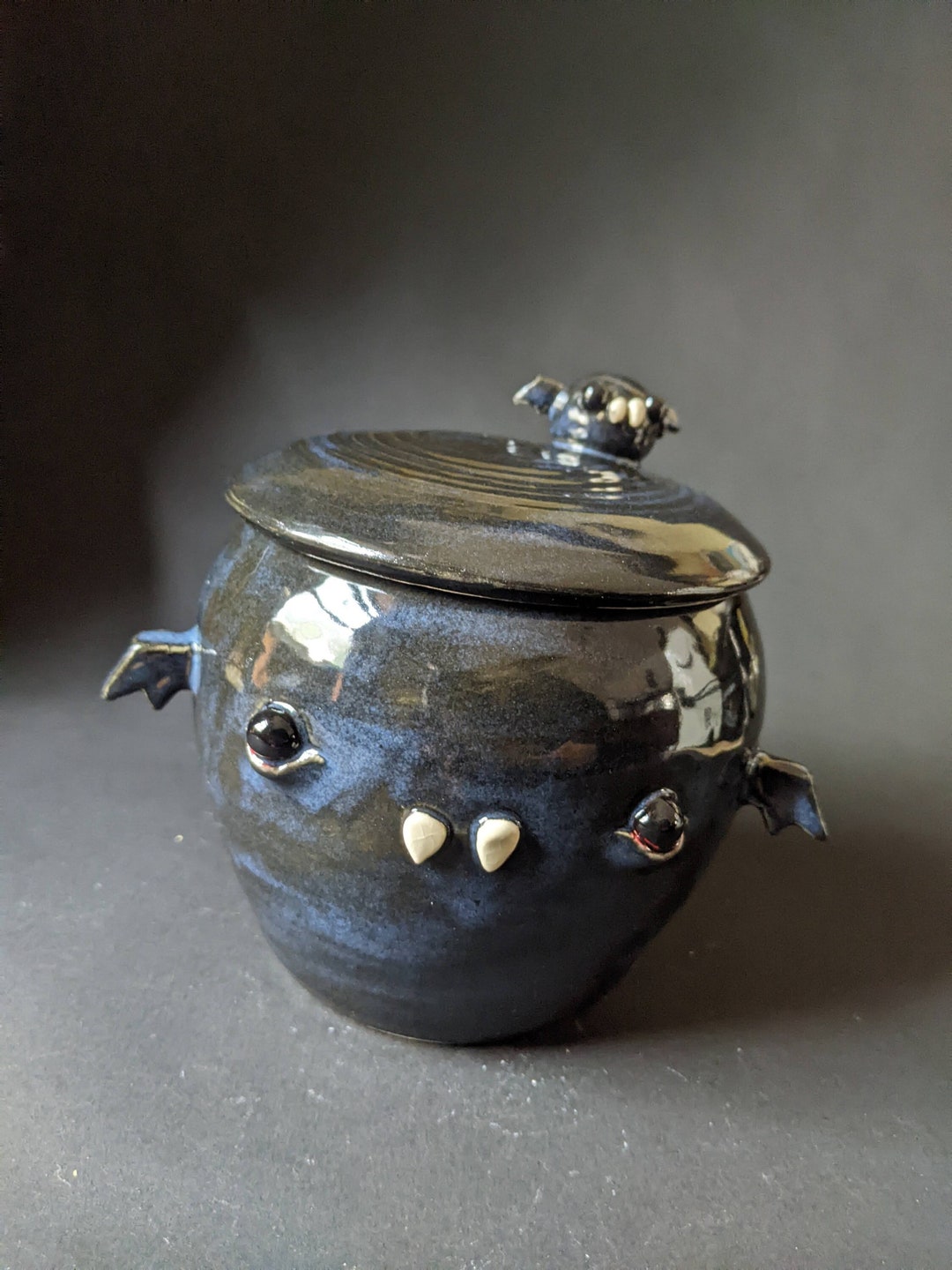 Bat on a Bat Jar - Etsy