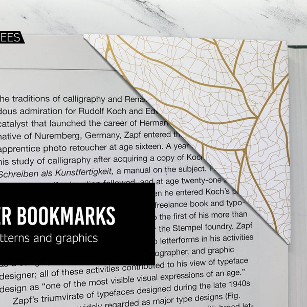 Corner Bookmark - Etsy