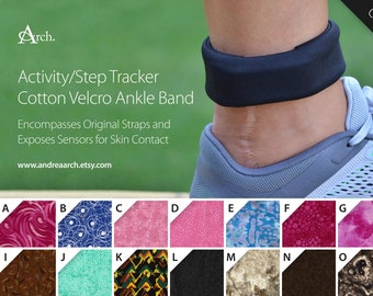 Floral Print Activity/Step Tracker 100% Cotton Ankle Band | Etsy