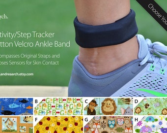 Floral Print Activity/Step Tracker 100% Cotton Ankle Band | Etsy