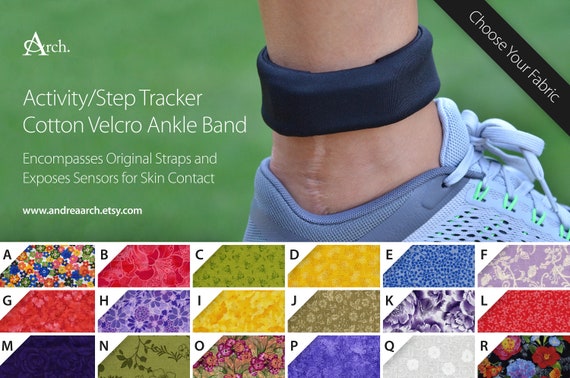 Floral Print Activity/Step Tracker 100% Cotton Ankle Band | Etsy