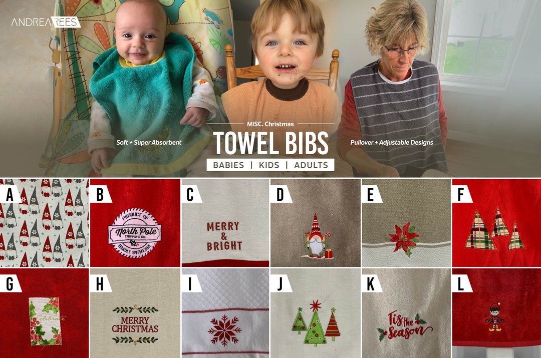 Towel Bibs for Babies, Toddlers, Kids, and Adults | Baby Bib Toddler ...