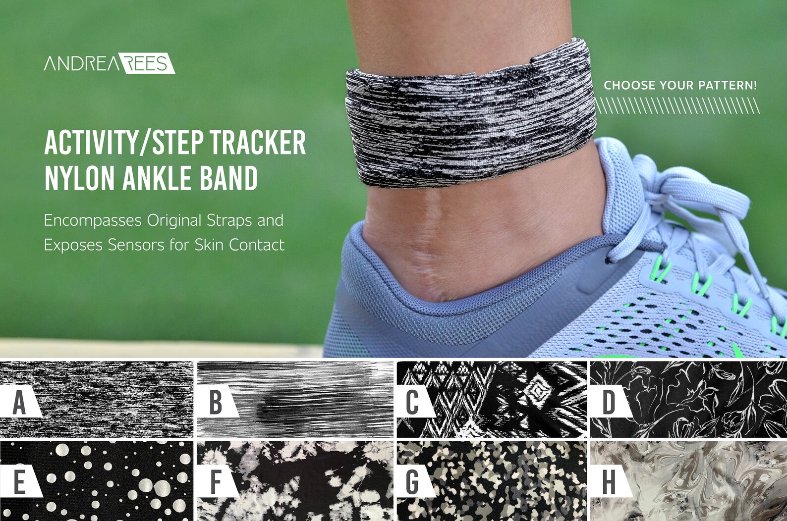 Activity/step Tracker Nylon Ankle Band Encompasses Original - Etsy