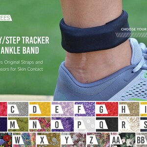 Floral Print Activity/step Tracker 100% Cotton Ankle Band | Etsy