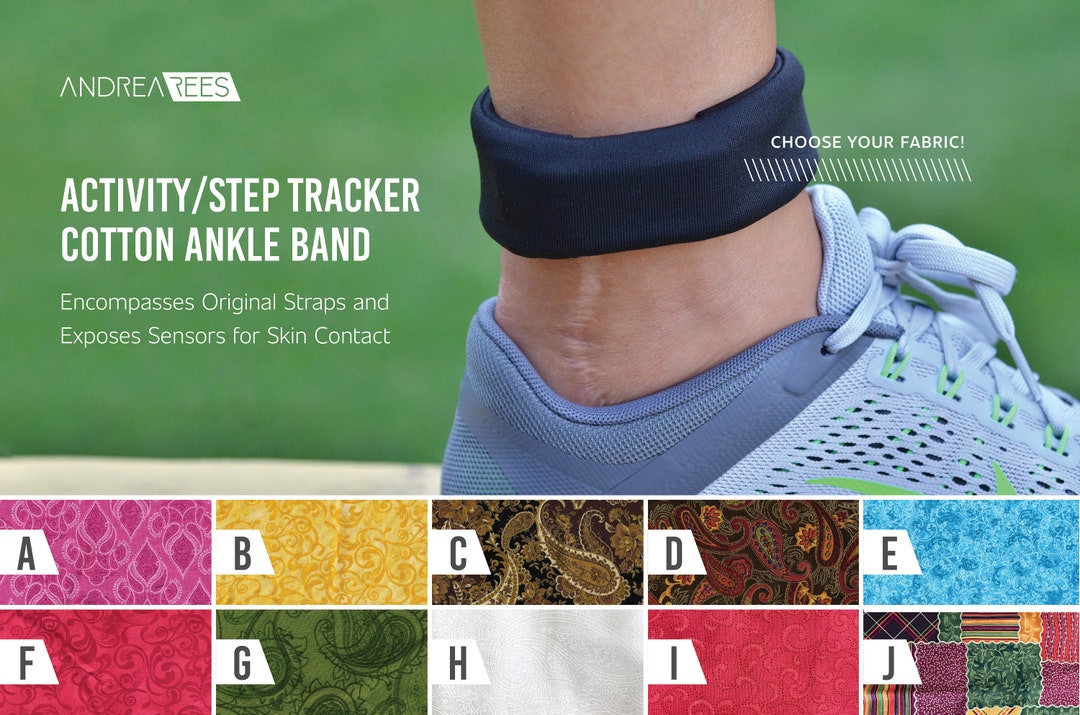 Paisley/swirls Activity/step Tracker 100% Cotton Ankle Band ...