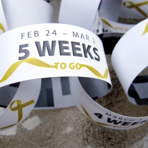 Custom Military Deployment Weekly Countdown Paper Chain | Personalized ...