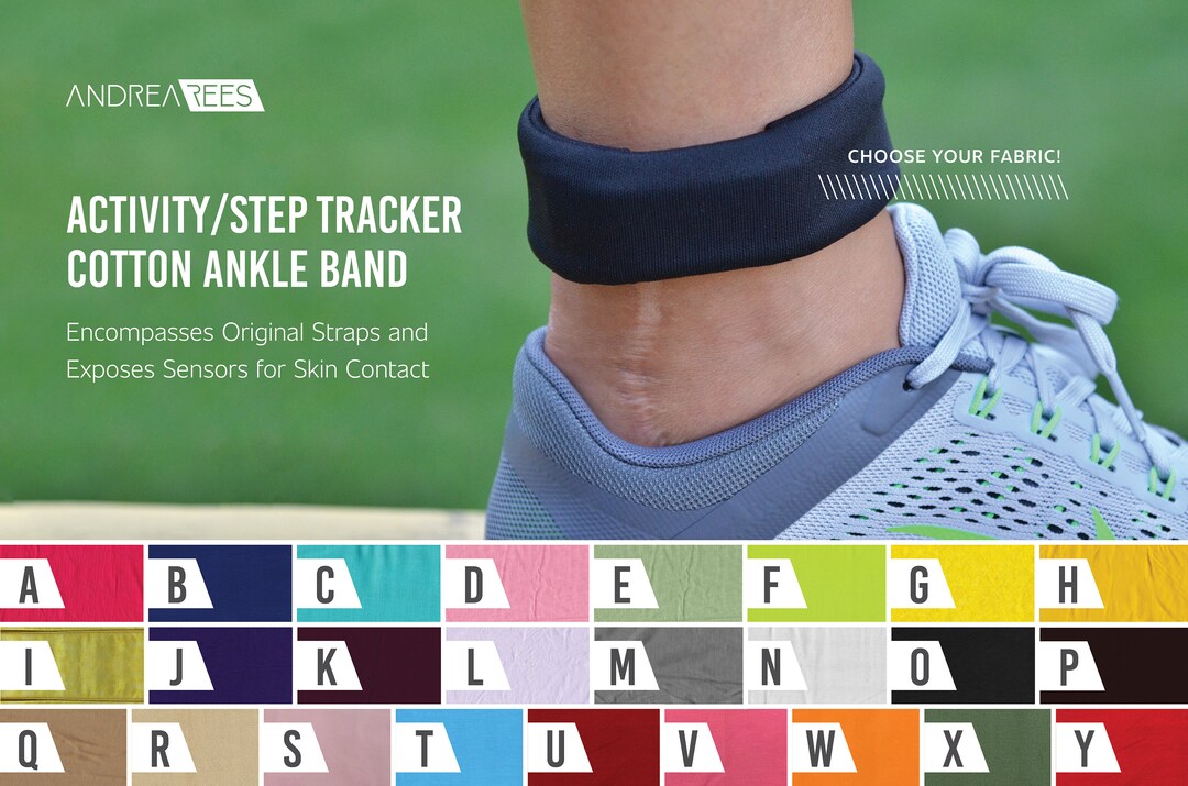 Solid Color Activity/step Tracker 100% Cotton Ankle Band – Encompasses ...