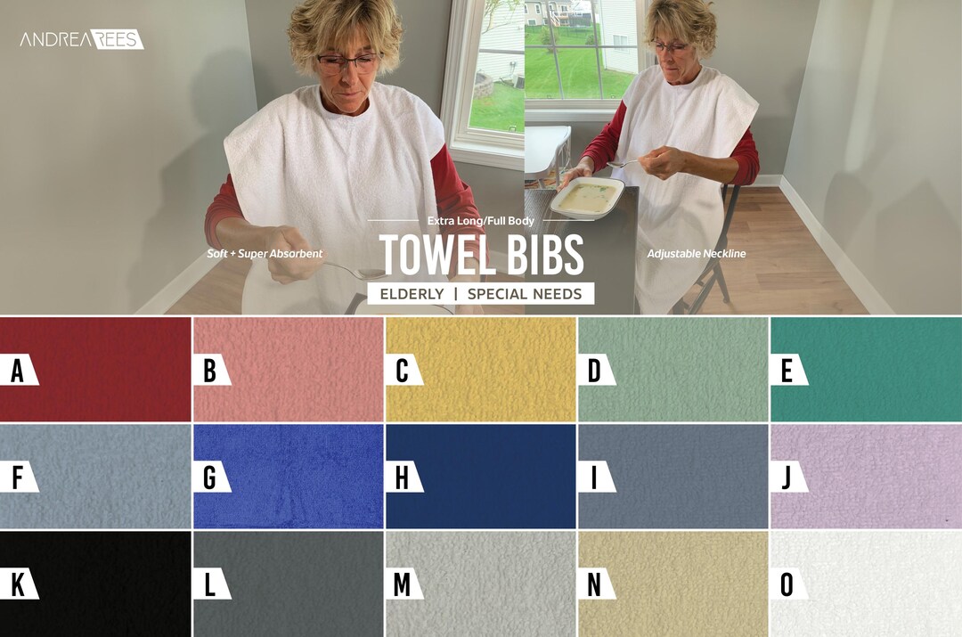 Towel Bibs/clothing Protectors for Adults (extra Long/full Body) - Soft ...
