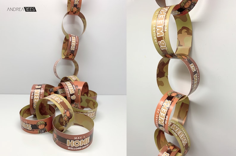 Custom Military Deployment Weekly Countdown Paper Chain - Etsy