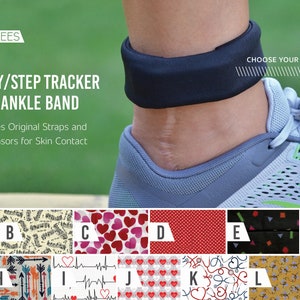 Graphic Print Activity/step Tracker 100% Cotton Ankle Band Encompasses ...