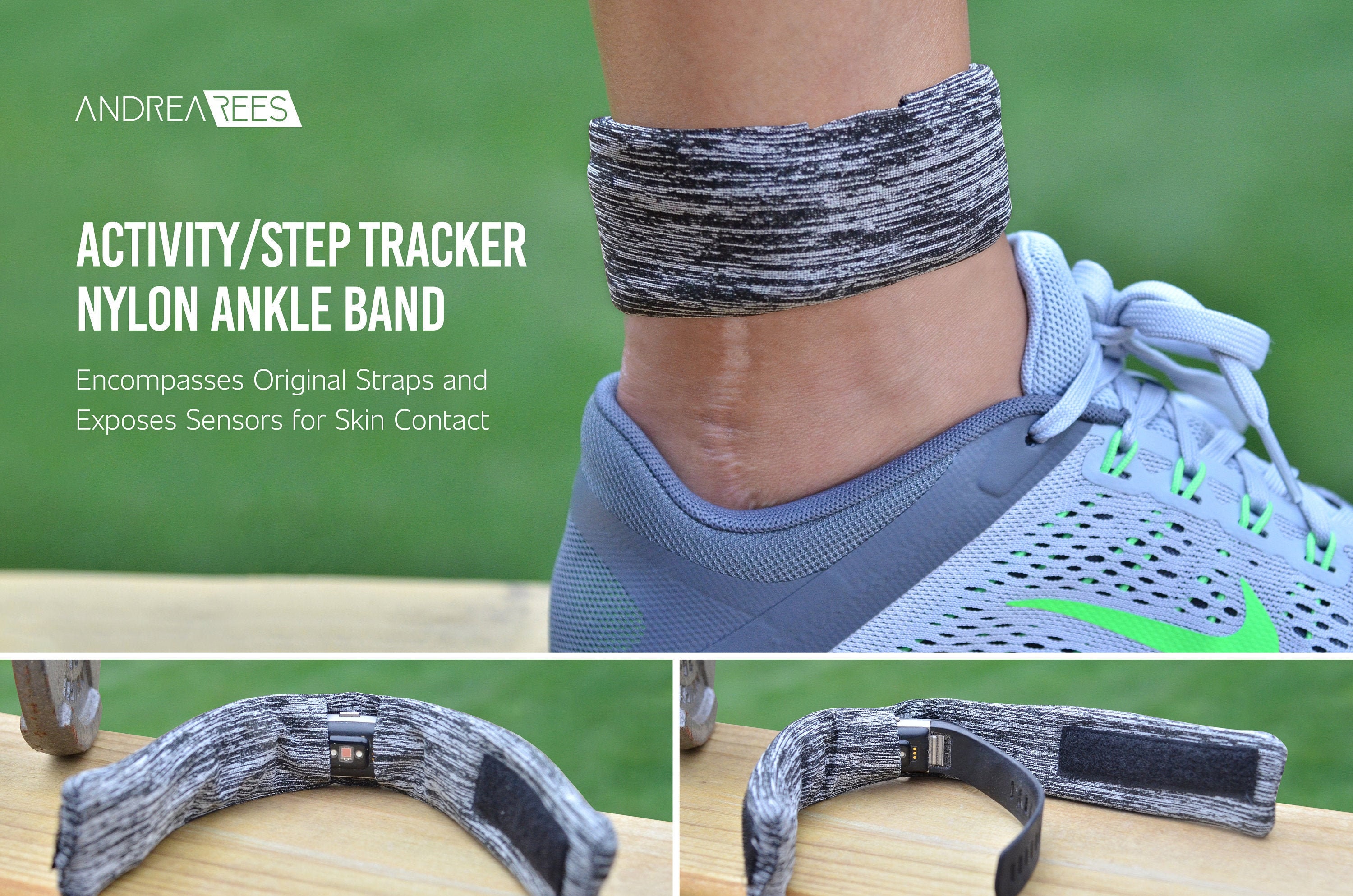 Activity/Step Tracker Nylon Ankle Band Encompasses Original | Etsy