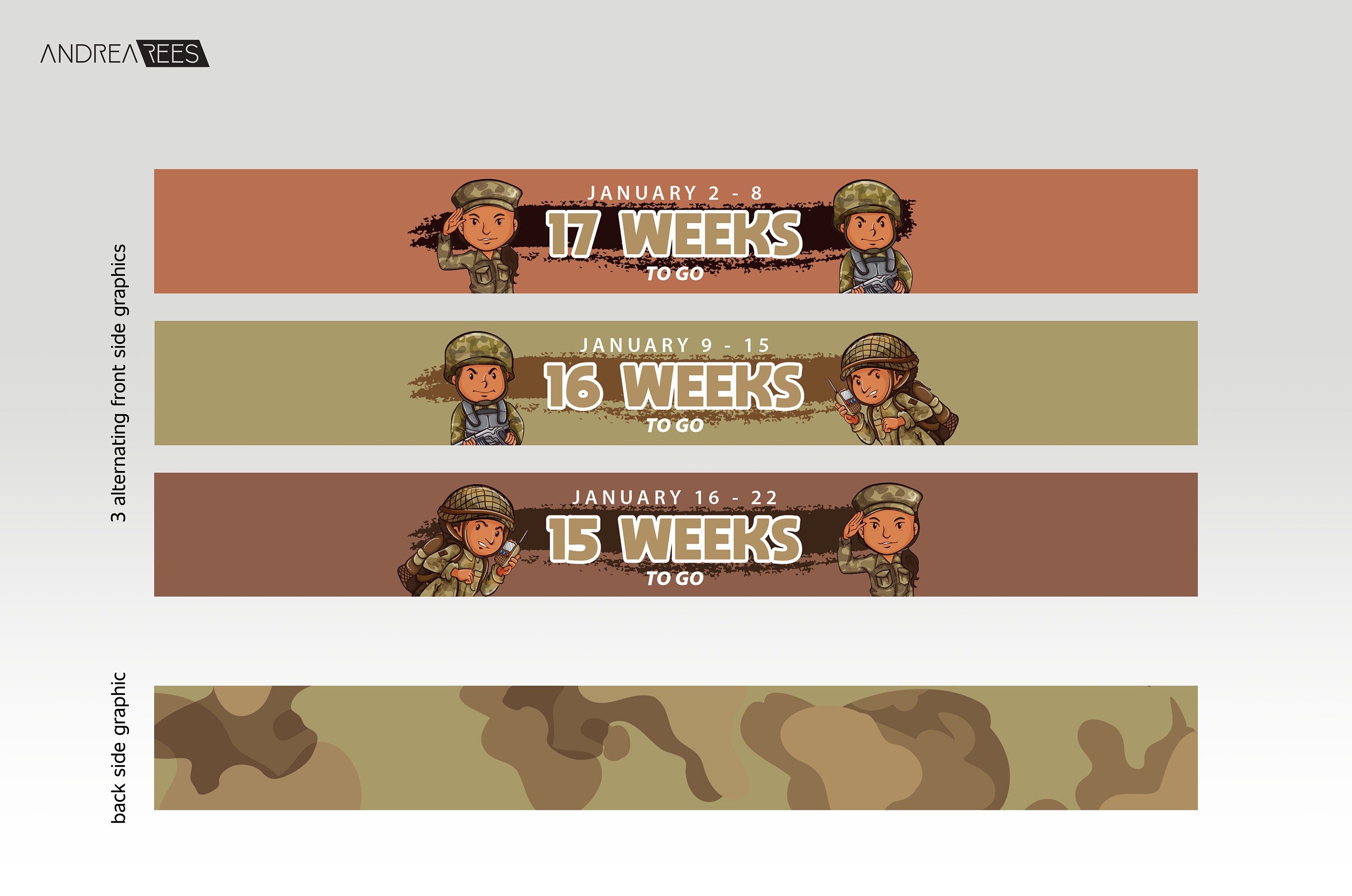 Custom Military Deployment Weekly Countdown Paper Chain | Personalized ...