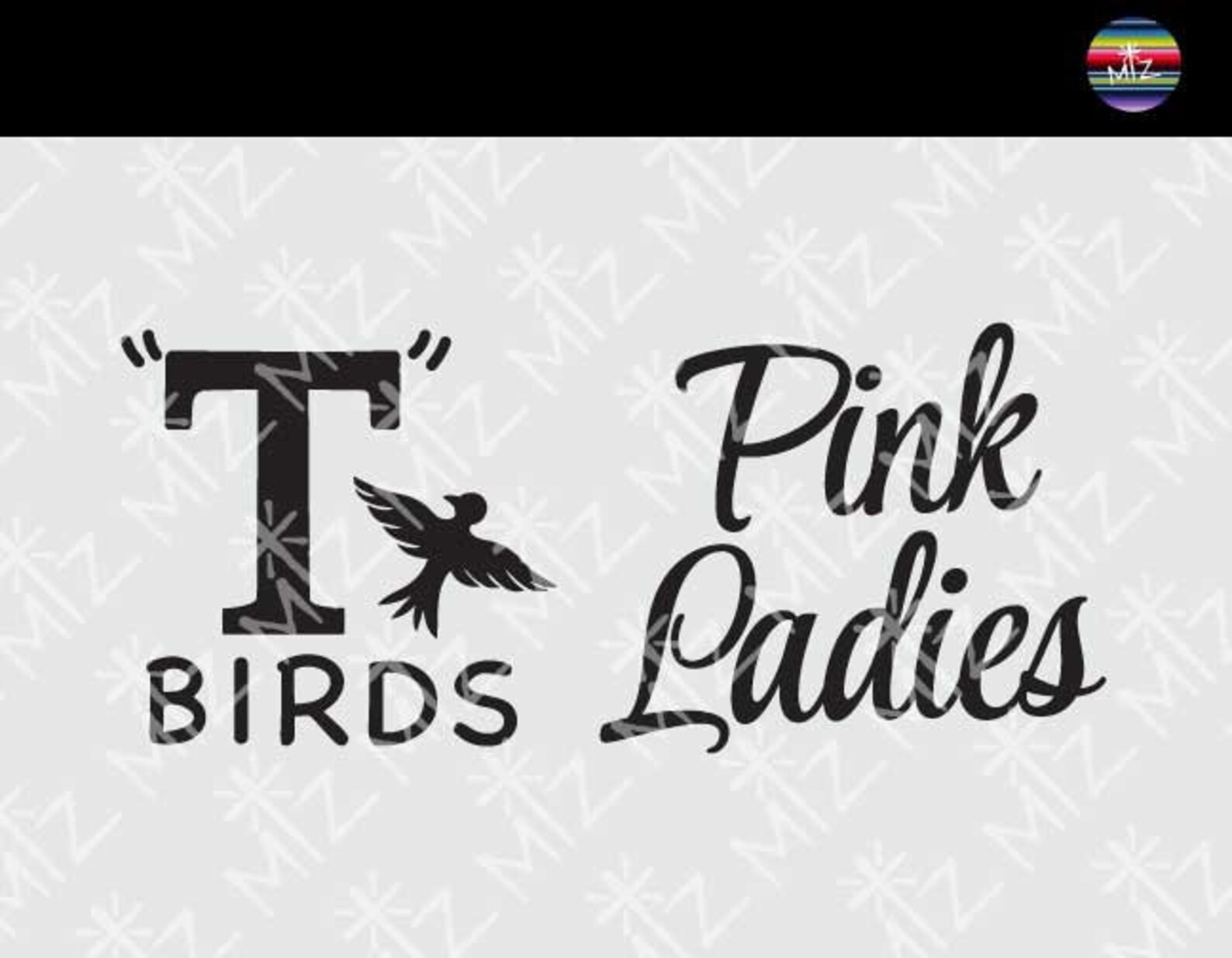 Grease SVG Cut Files T Birds Svg DXF Cutting Files Pink - Etsy