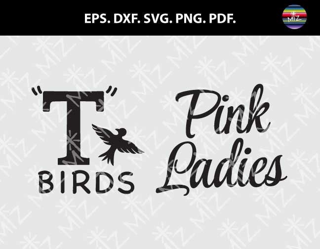 Grease SVG Cut Files T Birds Svg DXF Cutting Files Pink - Etsy Canada