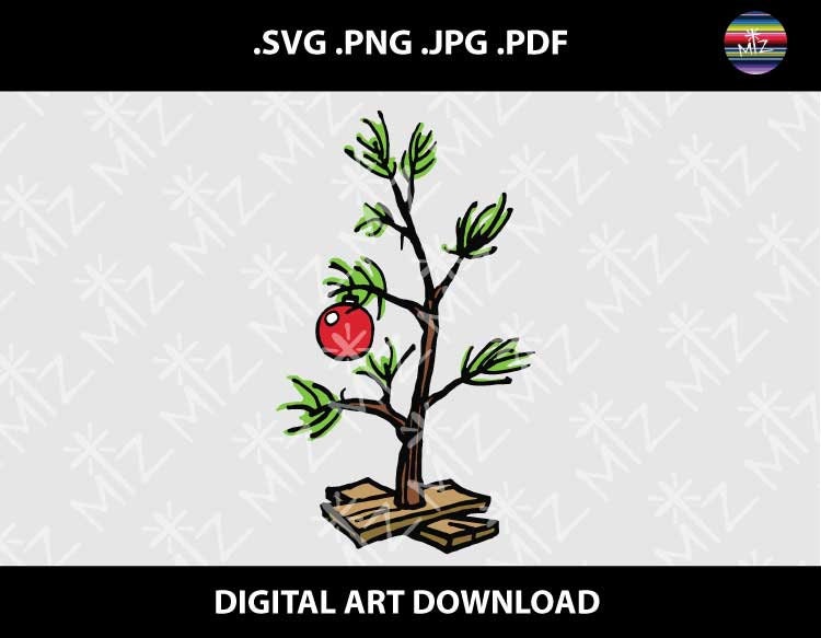 Christmas Tree SVG Files, Charlie Tree PNG Cutting Files, JPG Files ...