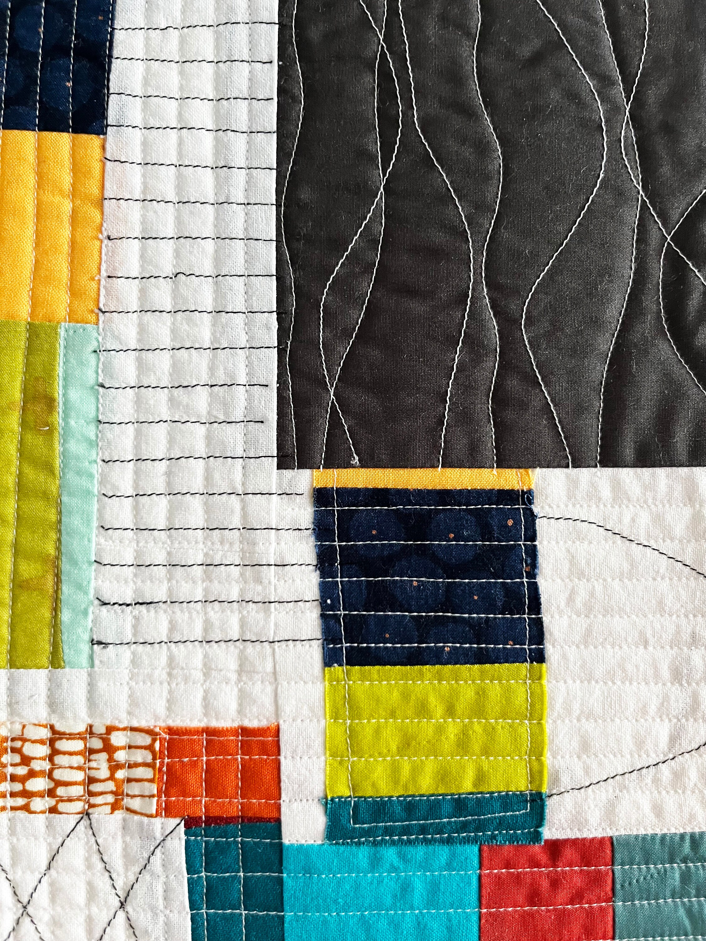 Geographic. Abstract Quilted Fabric Collage. 11 X 14 - Etsy