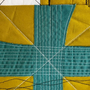 Cross. Abstract Fabric Quilted Collage Art Piece. Framed. 11" X 14" - Etsy