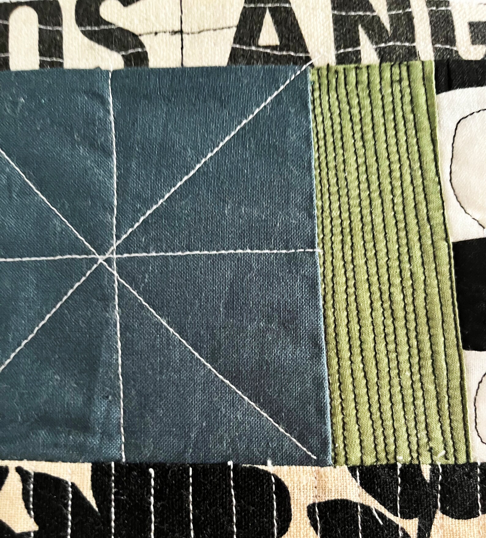 Los. Abstract Fabric Collage Art. 8" X 10" - Etsy