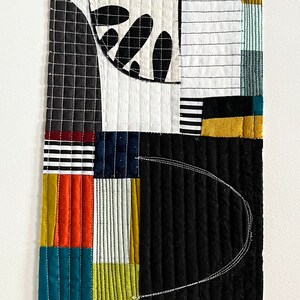 Arches, Handmade, Quilted Fabric Collage. Abstract, Geometric, Modern ...