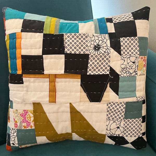 Modern Quilt Pillow - Etsy