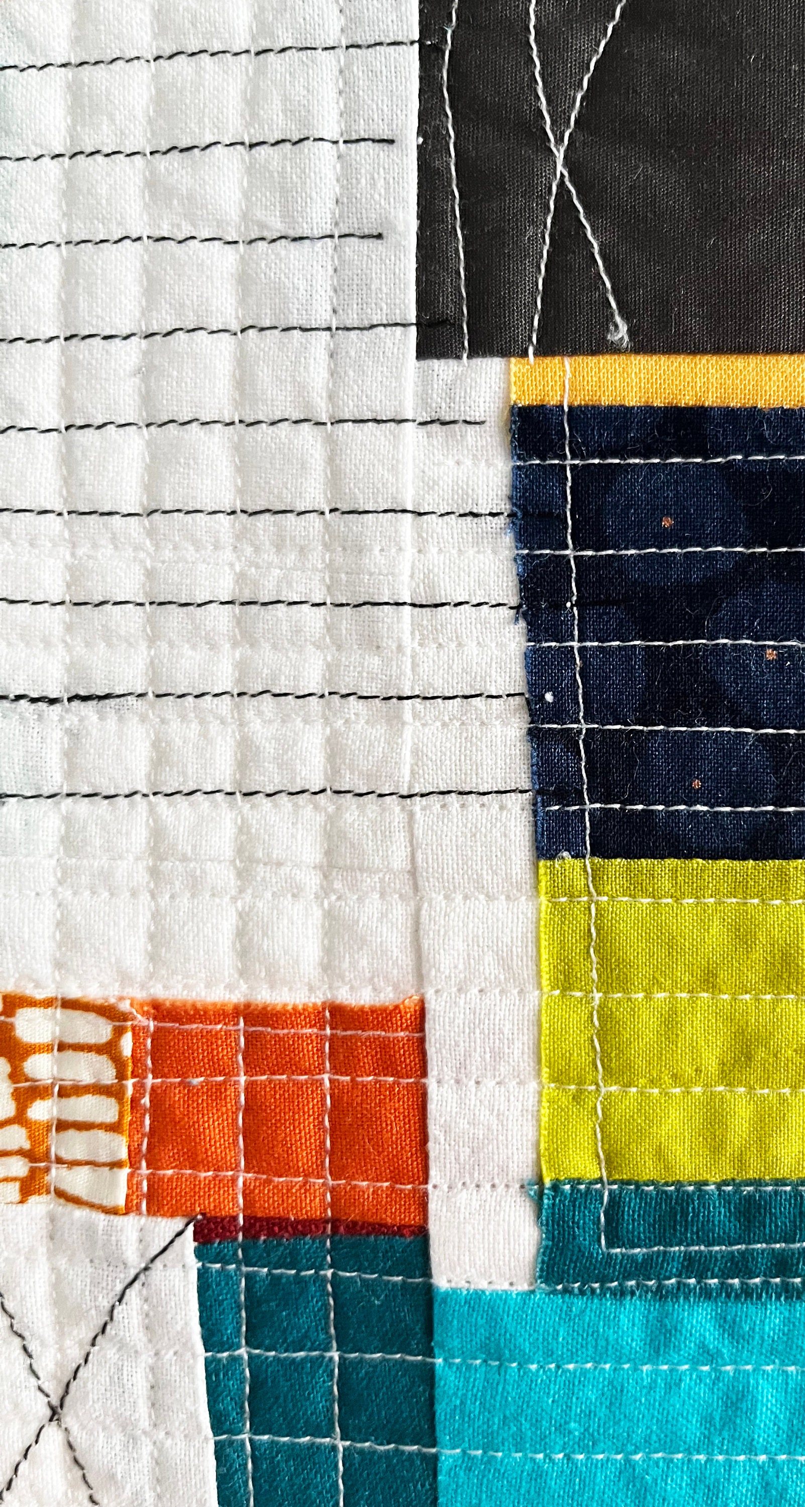 Geographic. Abstract Quilted Fabric Collage. 11 X 14 - Etsy