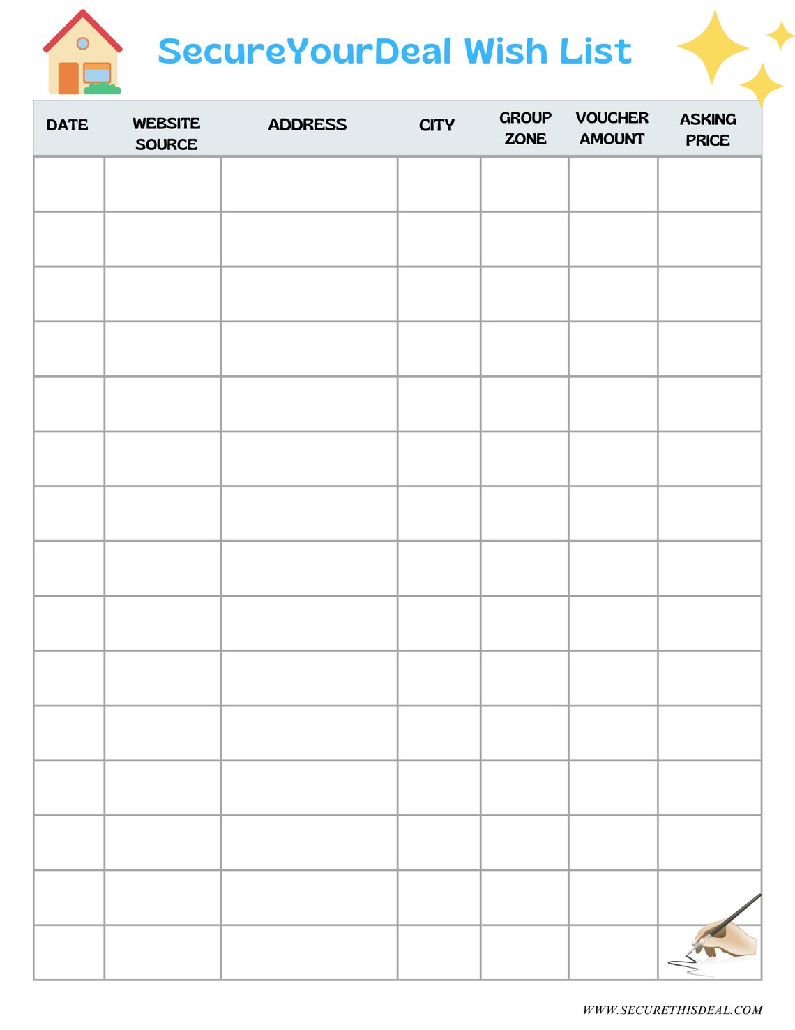 Section 8 Home Search, Address Organizer, Printable List, Instant ...
