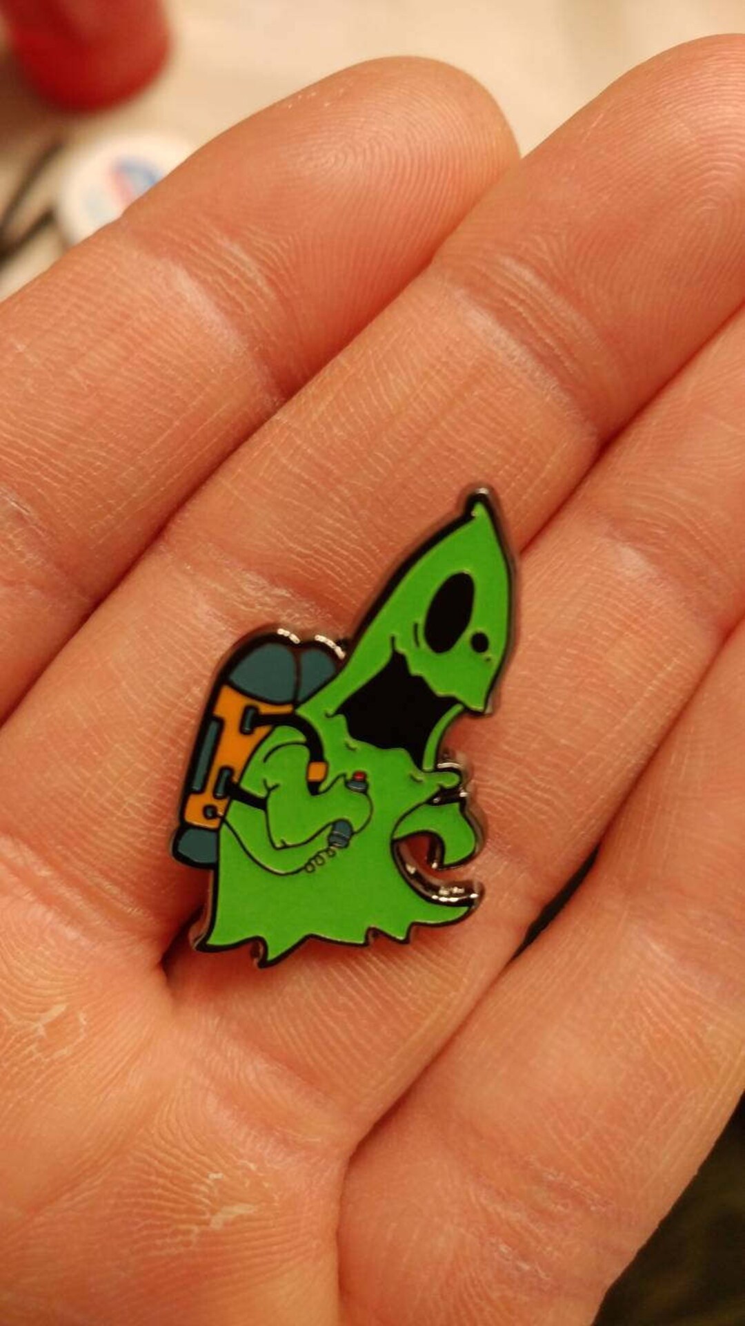 Jetpack Ghost Enamel Pin (glow in the Dark) - Etsy