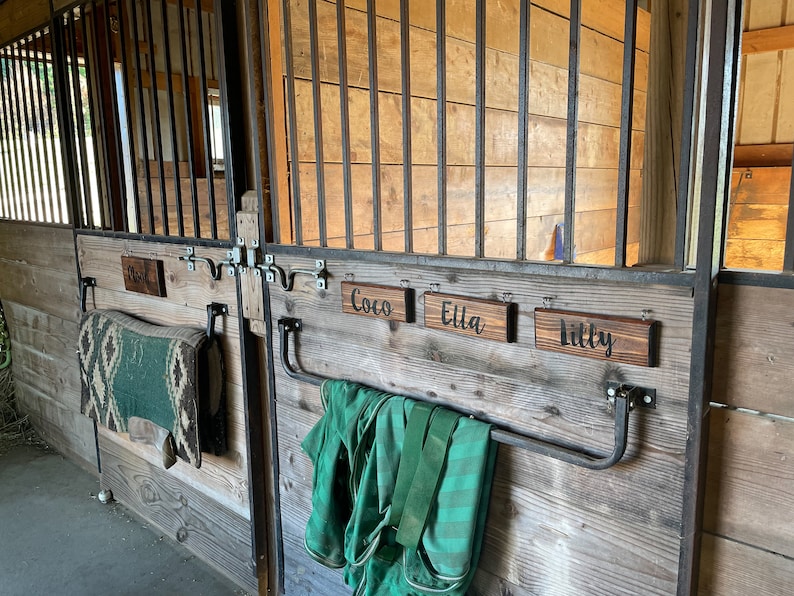 Horse Stall Sign Stable Name Plate Barn Name Sign Horse - Etsy