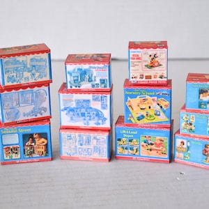 Dollhouse Miniatures Doll's Toy Box, Choose From 12 Doll's Toys (boxes ...