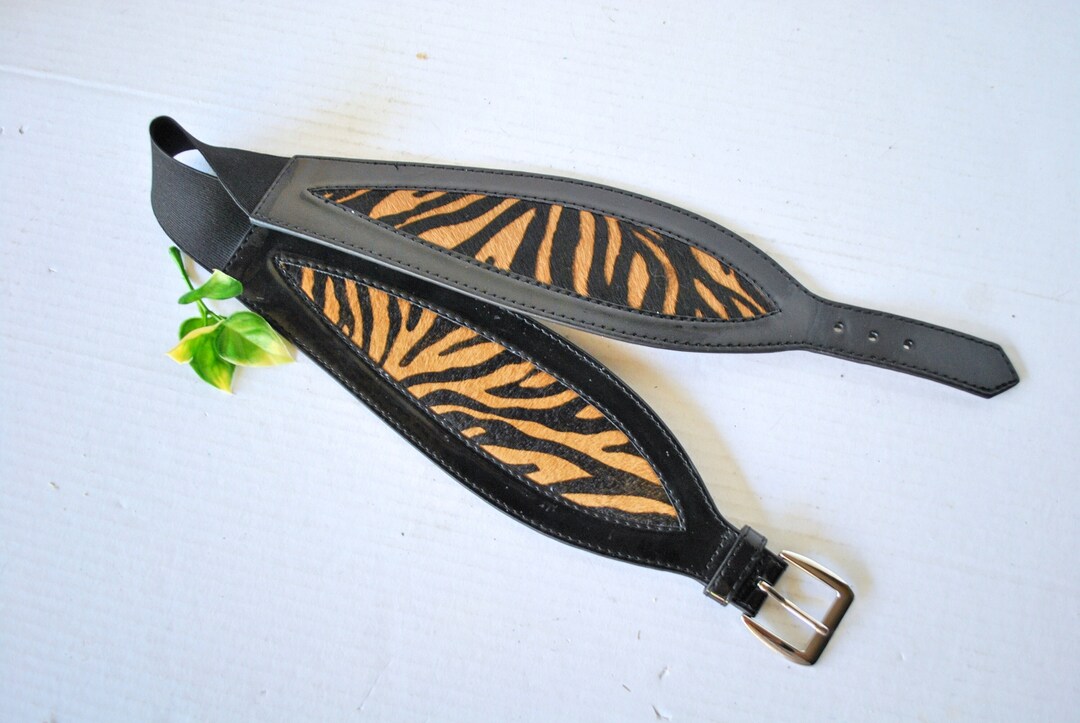 Vintage White House Black Market Tiger Print Belt, Women's Decorative ...