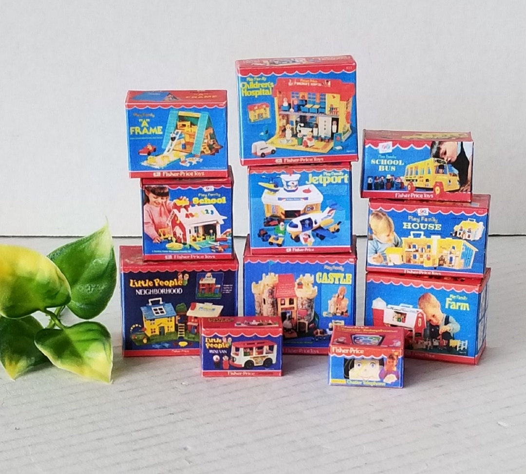 Dollhouse Miniatures Doll's Toy Box Set, 11 Doll's Toys (boxes Only ...