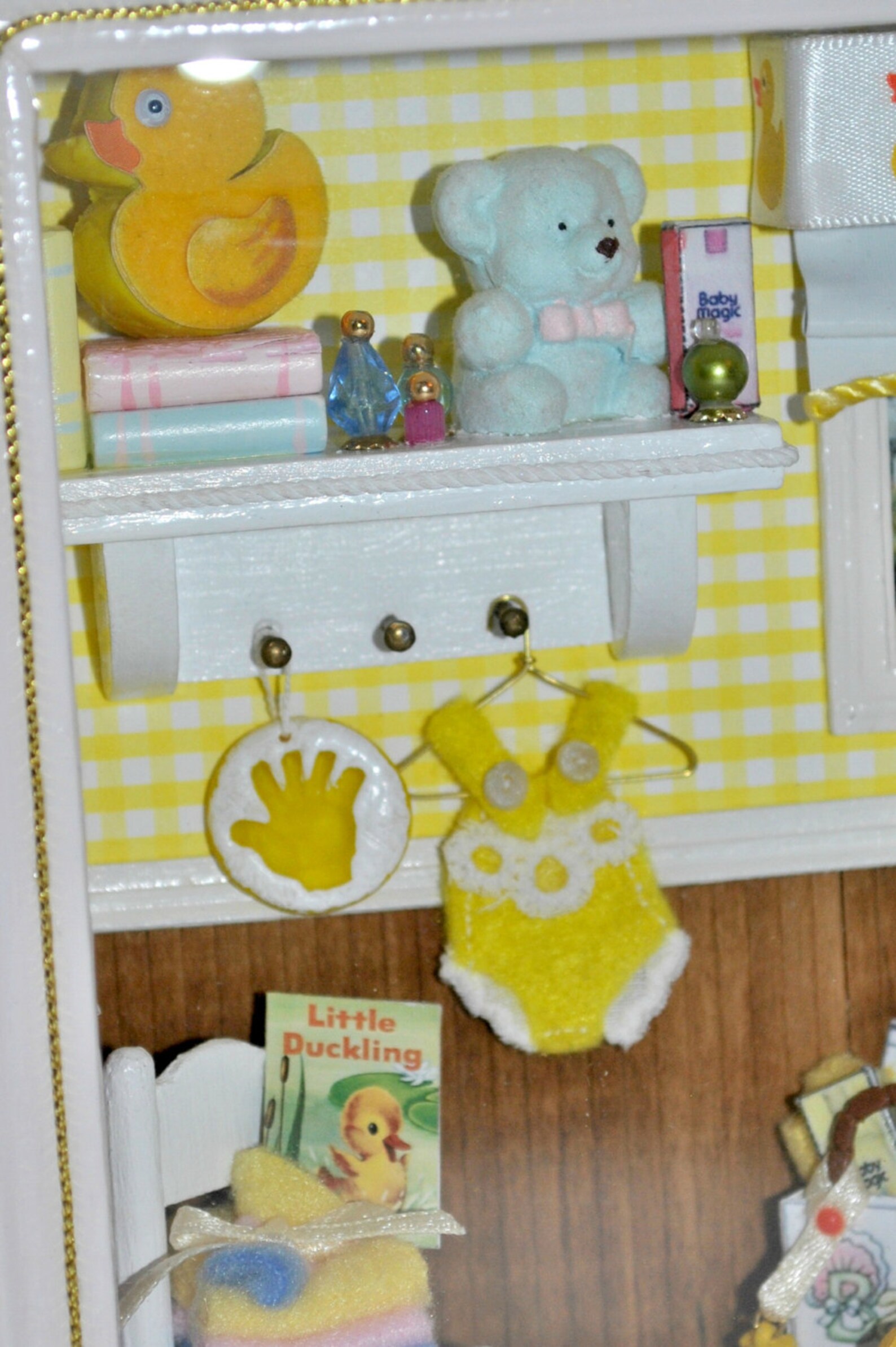 Artisan Made 3D Nursery Room Framed Vignette Shadow Box Baby - Etsy