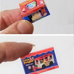 Dollhouse Miniatures Doll's Toy Box, CHOOSE From 11 Doll's Toys (BOXES ...