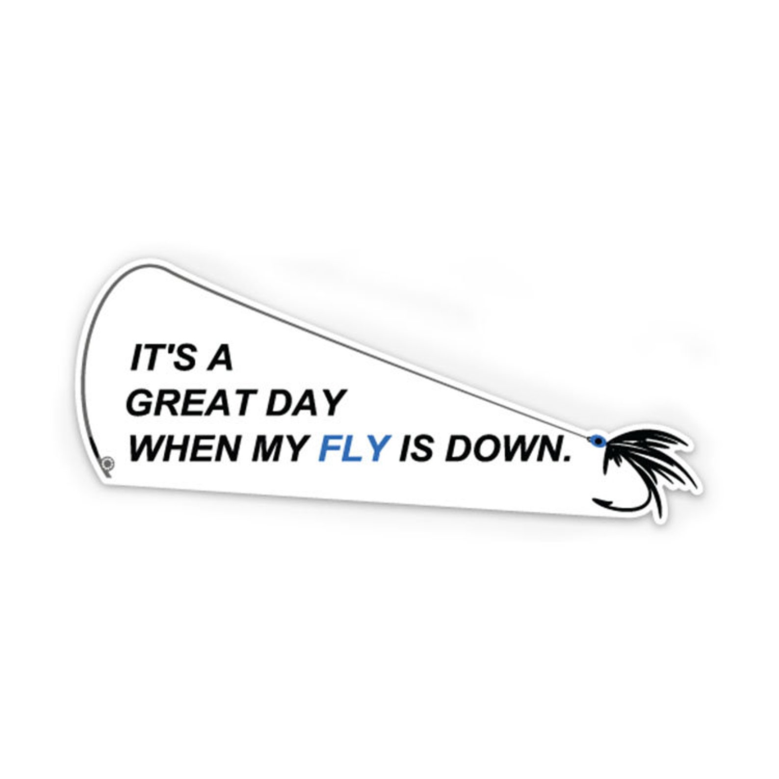 Fly Fishing Sticker (compact) - Etsy